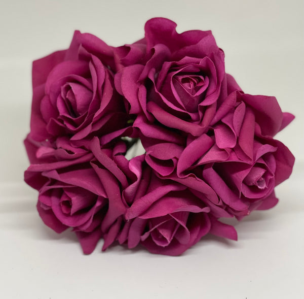 Adele Real Touch 5 Heads Bouquet Roses Hot Pink – JKF & Co Pty Ltd